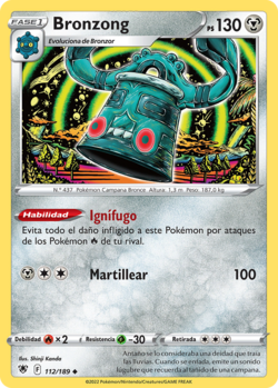 Bronzong (Resplandor Astral 112 TCG) - WikiDex, la enciclopedia Pokémon