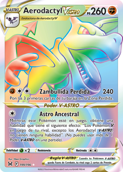 Aerodactyl V-ASTRO (Origen Perdido TCG) - WikiDex, la enciclopedia Pokémon