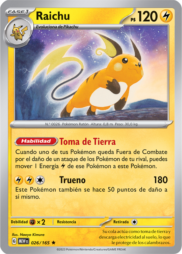 Raichu (151 TCG) - WikiDex, la enciclopedia Pokémon