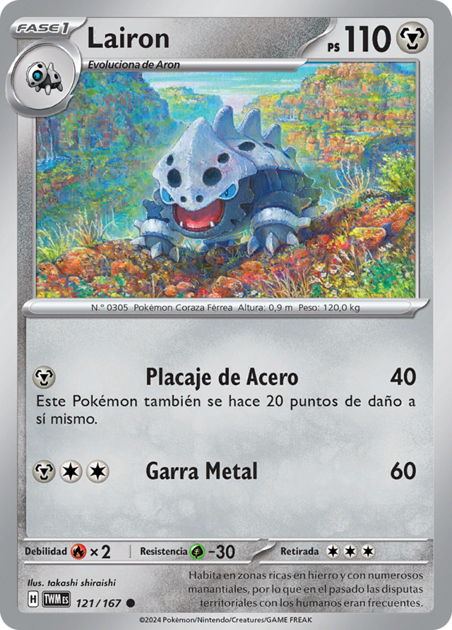 Lairon (Mascarada Crepuscular TCG) - WikiDex, la enciclopedia Pokémon
