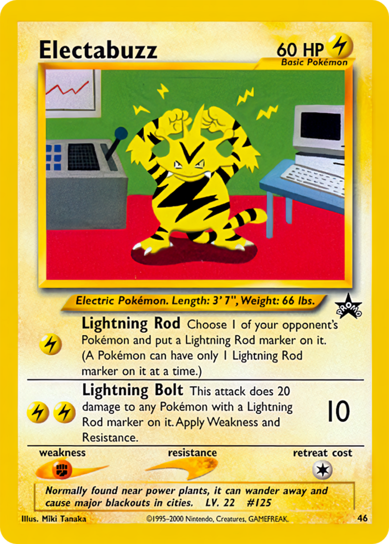 Electabuzz (WoTC Promo 46 TCG) - WikiDex, la enciclopedia Pokémon