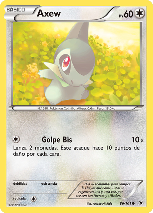 Axew (Nobles Victorias TCG) - WikiDex, la enciclopedia Pokémon