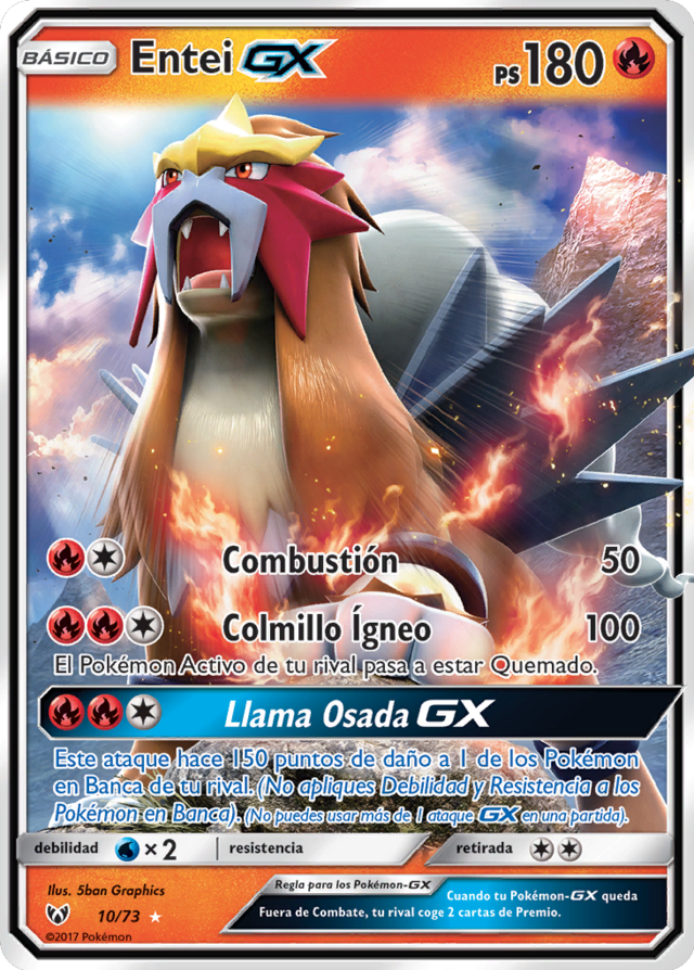 Entei-GX (Leyendas Luminosas TCG) - WikiDex, la enciclopedia Pokémon