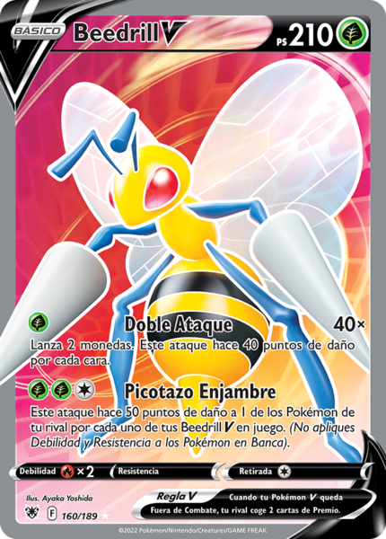Beedrill V (Resplandor Astral TCG) - WikiDex, la enciclopedia Pokémon