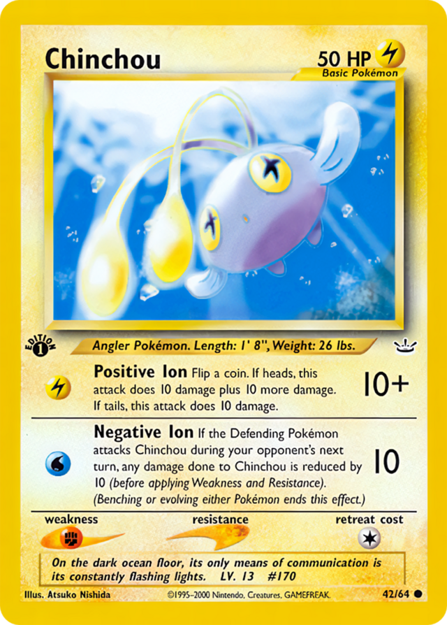 Chinchou (Neo Revelation TCG) - WikiDex, la enciclopedia Pokémon