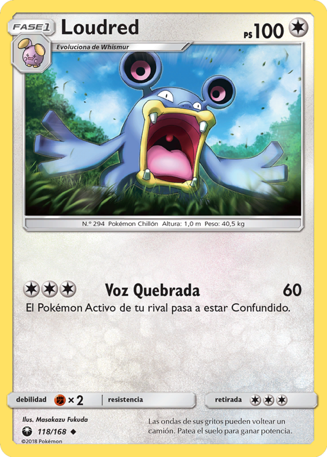 Loudred (Tormenta Celestial TCG) - WikiDex, la enciclopedia Pokémon