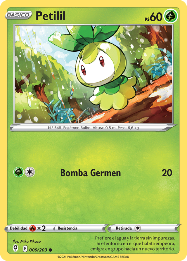 Petilil (Cielos Evolutivos TCG) - WikiDex, la enciclopedia Pokémon