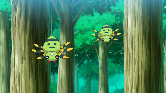 Archivo:EP1235 Spinarak.png - WikiDex, la enciclopedia Pokémon