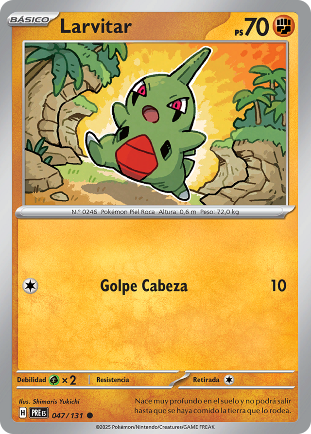 Larvitar (Evoluciones Prismáticas TCG) - WikiDex, la enciclopedia Pokémon