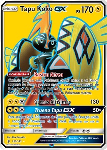 Tapu Koko-GX (Albor de Guardianes TCG) - WikiDex, la enciclopedia Pokémon