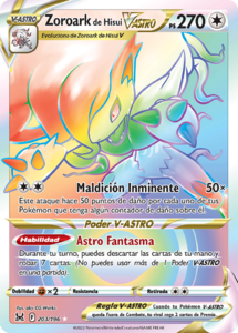 Zoroark de Hisui V-ASTRO (Origen Perdido TCG) - WikiDex, la enciclopedia Pokémon