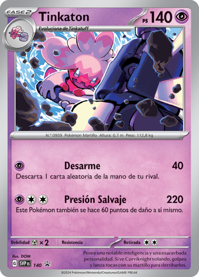 Tinkaton (SV Promo 140 TCG) - WikiDex, la enciclopedia Pokémon