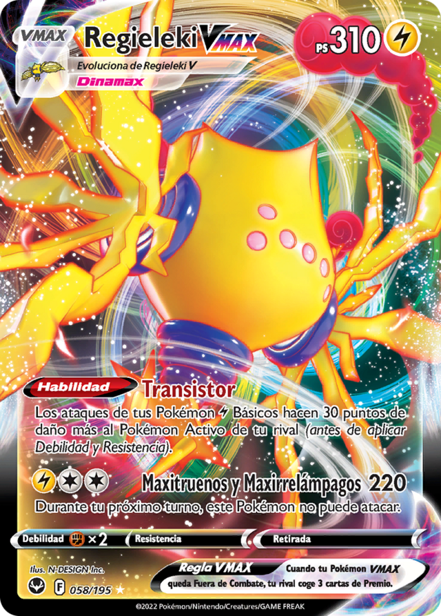 Regieleki VMAX (Tempestad Plateada TCG) - WikiDex, la enciclopedia Pokémon