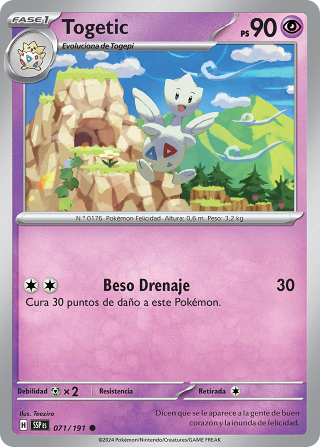 Togetic (Chispas Fulgurantes TCG) - WikiDex, la enciclopedia Pokémon