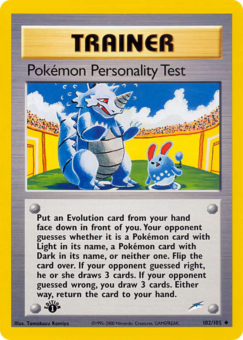 Pokémon Personality Test (TCG) - WikiDex, la enciclopedia Pokémon