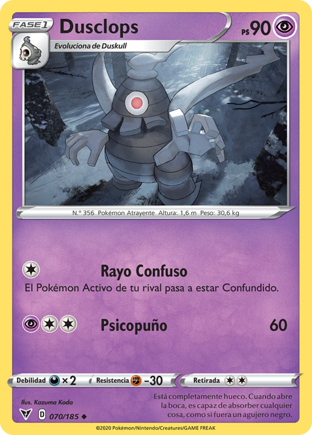 Dusclops (Voltaje Vívido TCG) - WikiDex, la enciclopedia Pokémon