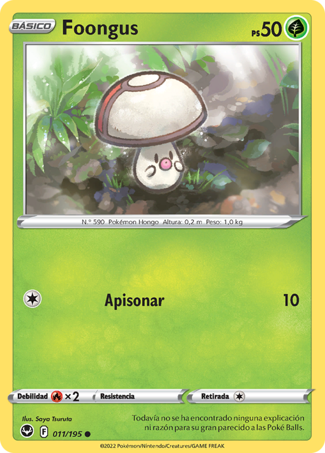 Foongus (Tempestad Plateada TCG) - WikiDex, la enciclopedia Pokémon