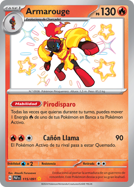 Armarouge (Escarlata y Púrpura TCG) - WikiDex, la enciclopedia Pokémon