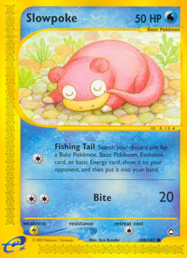 Slowpoke (Aquapolis TCG) - WikiDex, la enciclopedia Pokémon