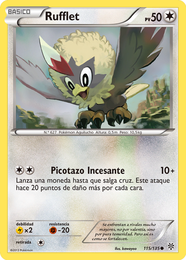 Rufflet (Tormenta Plasma TCG) - WikiDex, la enciclopedia Pokémon