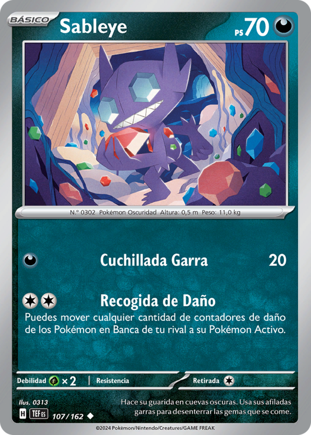 Sableye (Fuerzas Temporales TCG) - WikiDex, la enciclopedia Pokémon