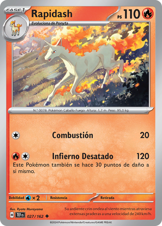 Rapidash (Fuerzas Temporales TCG) - WikiDex, la enciclopedia Pokémon