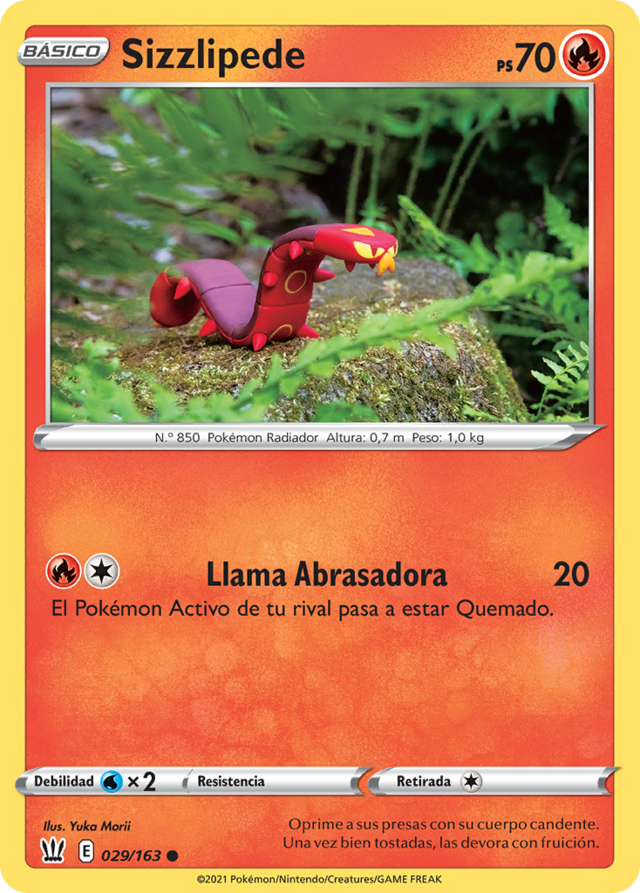 Sizzlipede (Estilos de Combate TCG) - WikiDex, la enciclopedia Pokémon