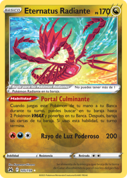 Eternatus Radiante (Cenit Supremo TCG) - WikiDex, la enciclopedia Pokémon