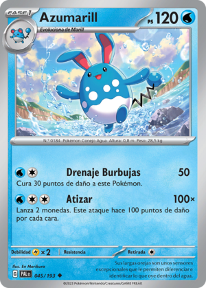 Marill (Evoluciones en Paldea TCG) - WikiDex, la enciclopedia Pokémon