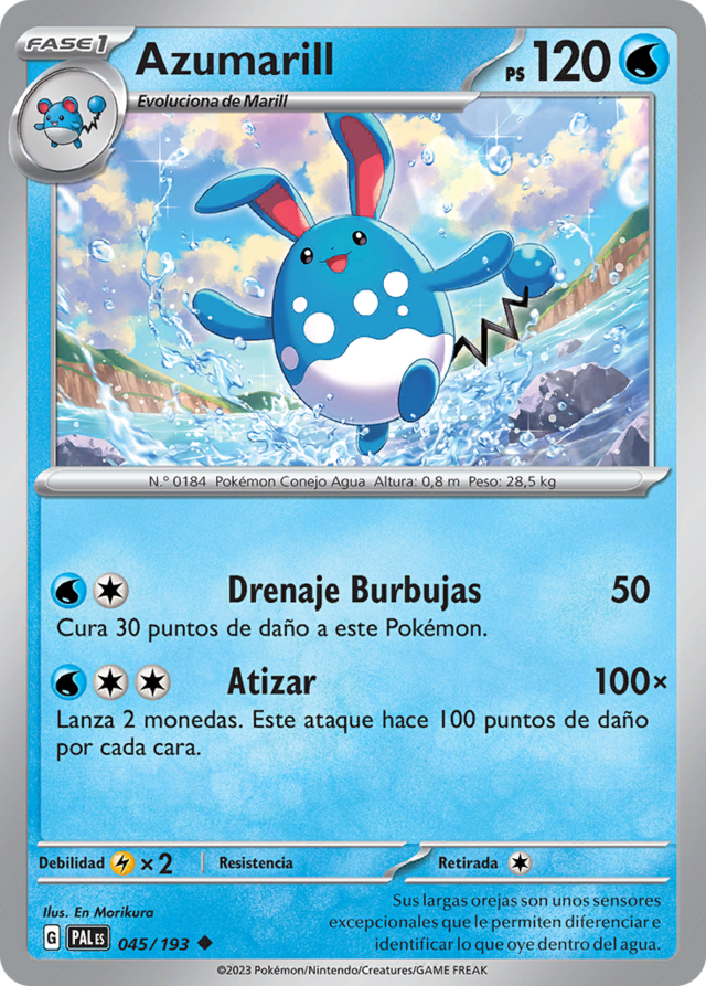 Azumarill (Evoluciones en Paldea TCG) - WikiDex, la enciclopedia Pokémon
