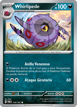 Whirlipede (Mascarada Crepuscular TCG) - WikiDex, la enciclopedia Pokémon