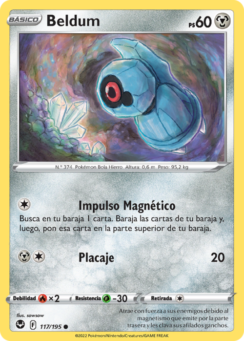 Beldum (Tempestad Plateada TCG) - WikiDex, la enciclopedia Pokémon