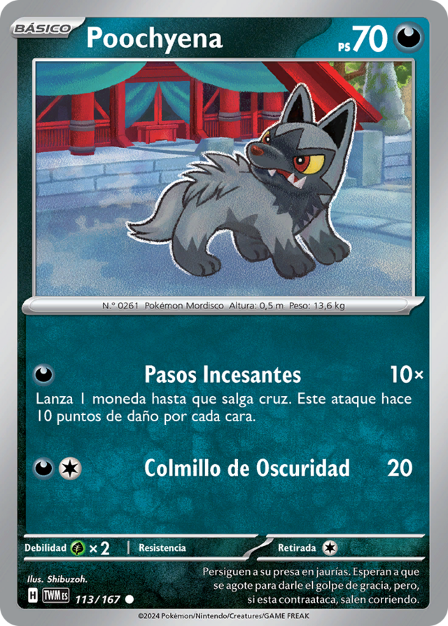 Poochyena (Mascarada Crepuscular TCG) - WikiDex, la enciclopedia Pokémon