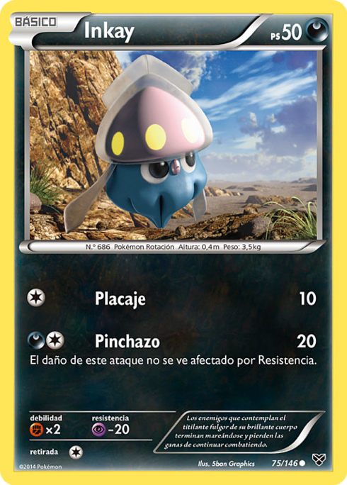 Inkay (XY 75 TCG) - WikiDex, la enciclopedia Pokémon