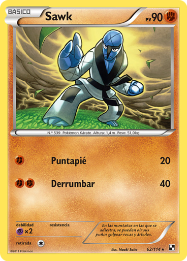 Sawk (Negro y Blanco TCG) - WikiDex, la enciclopedia Pokémon