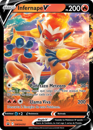 Infernape V (SWSH Promo 252 TCG) - WikiDex, la enciclopedia Pokémon