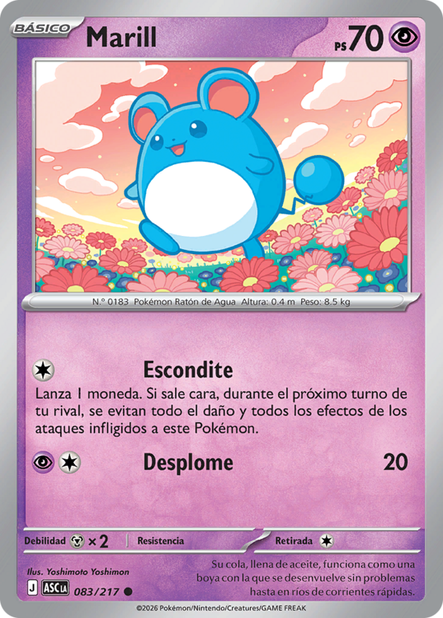 Marill (Ascenso Heroico TCG)/Marill (Héroes Ascendentes TCG) - WikiDex ...