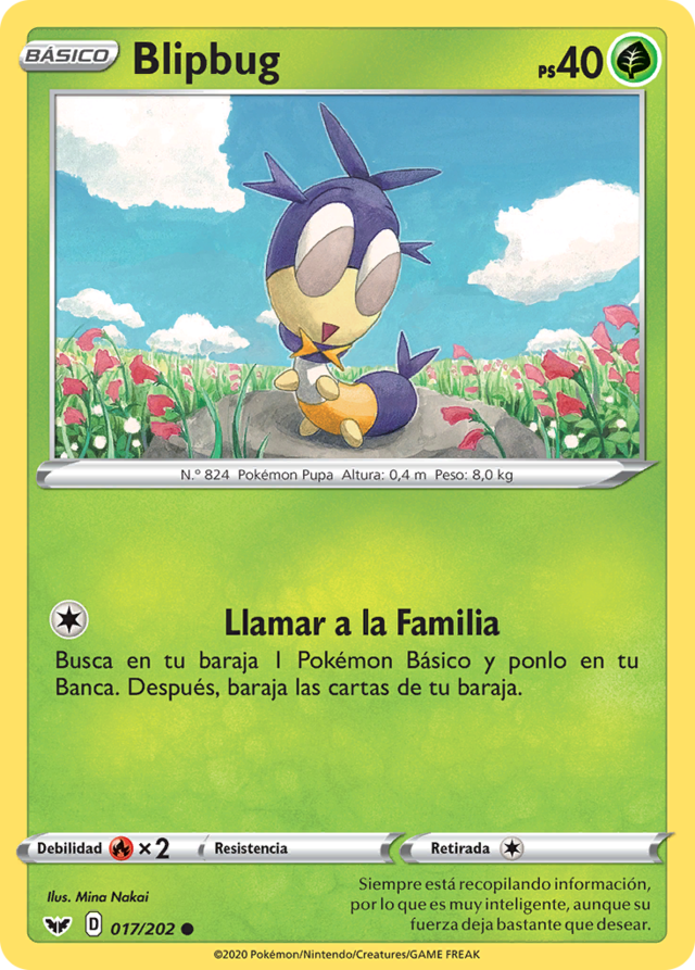 Blipbug (Espada y Escudo 17 TCG) - WikiDex, la enciclopedia Pokémon