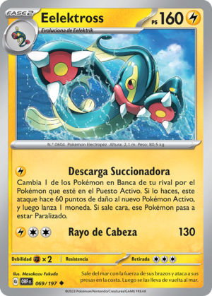 Tynamo (Llamas Obsidianas TCG) - WikiDex, la enciclopedia Pokémon