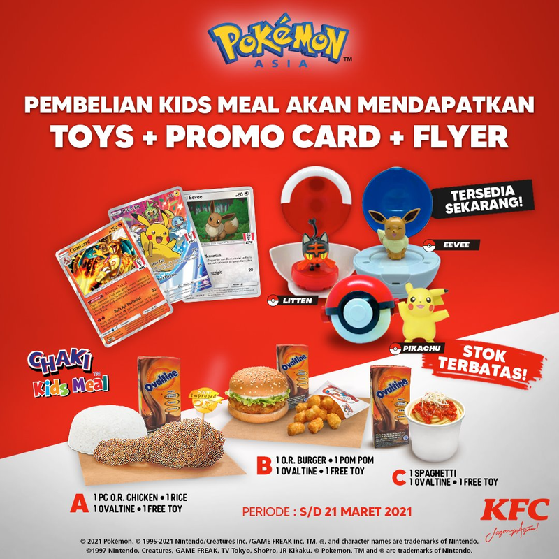 KFC Chaki Kids Meal campaign (ITCG) - WikiDex, la enciclopedia Pokémon