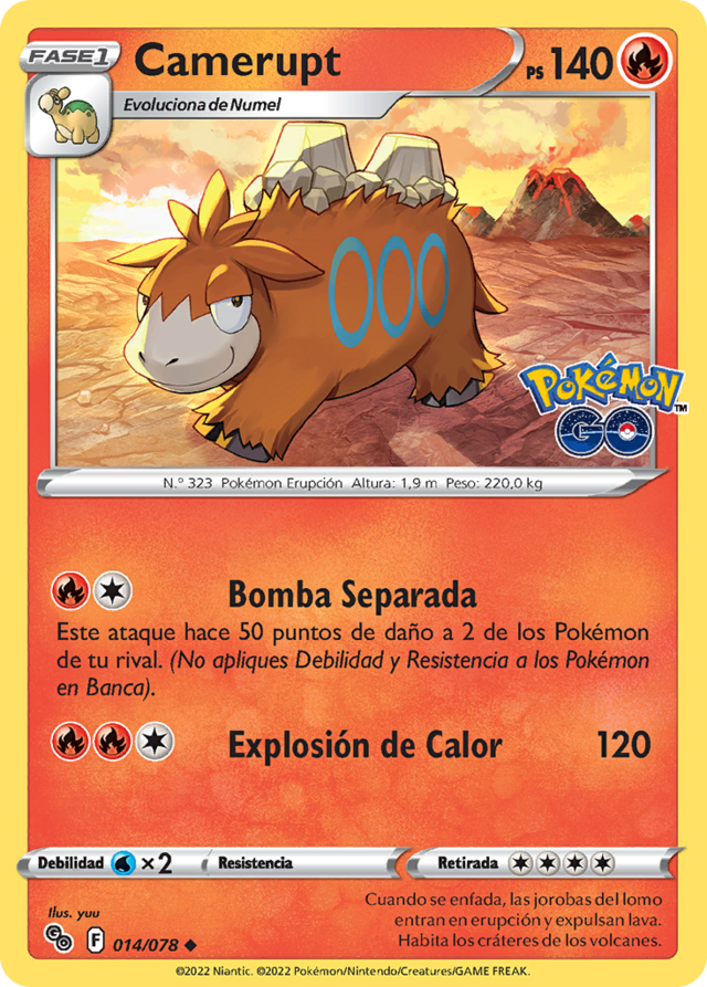 Camerupt (Pokémon GO TCG) - WikiDex, la enciclopedia Pokémon