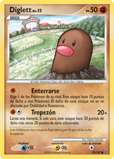 Diglett (Platino TCG) - WikiDex, la enciclopedia Pokémon