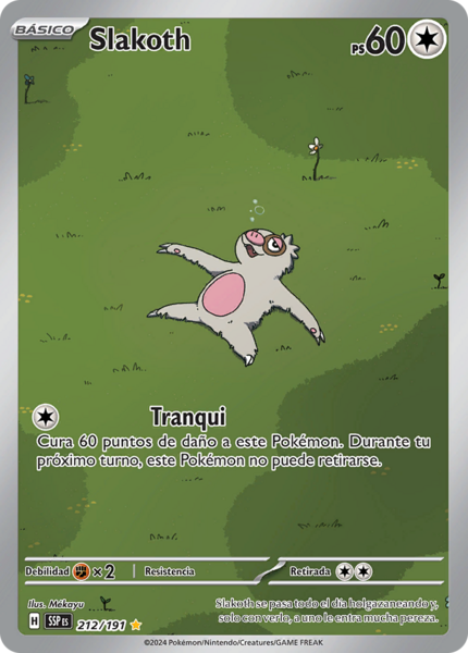 Slakoth (Chispas Fulgurantes TCG) - WikiDex, la enciclopedia Pokémon