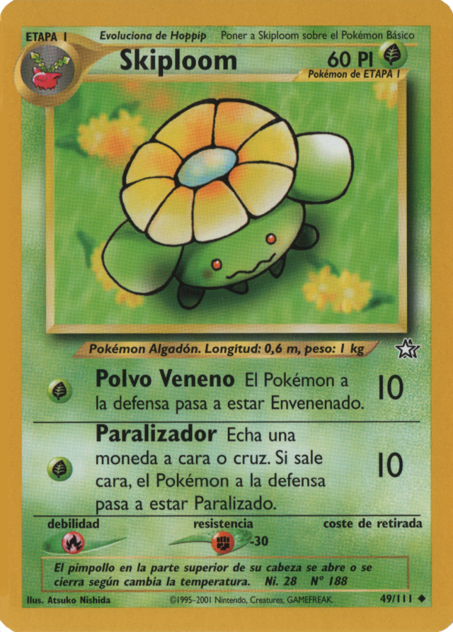 Skiploom (Neo Génesis TCG) - WikiDex, la enciclopedia Pokémon