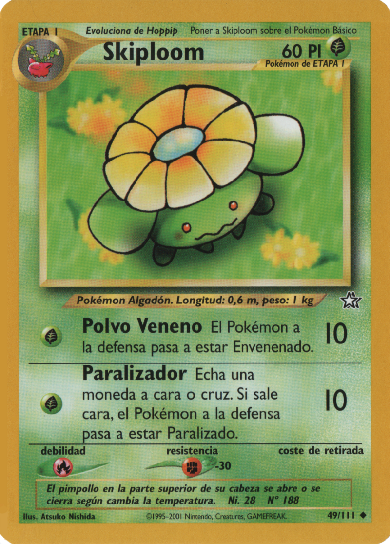 Skiploom (Neo Génesis TCG) - WikiDex, la enciclopedia Pokémon