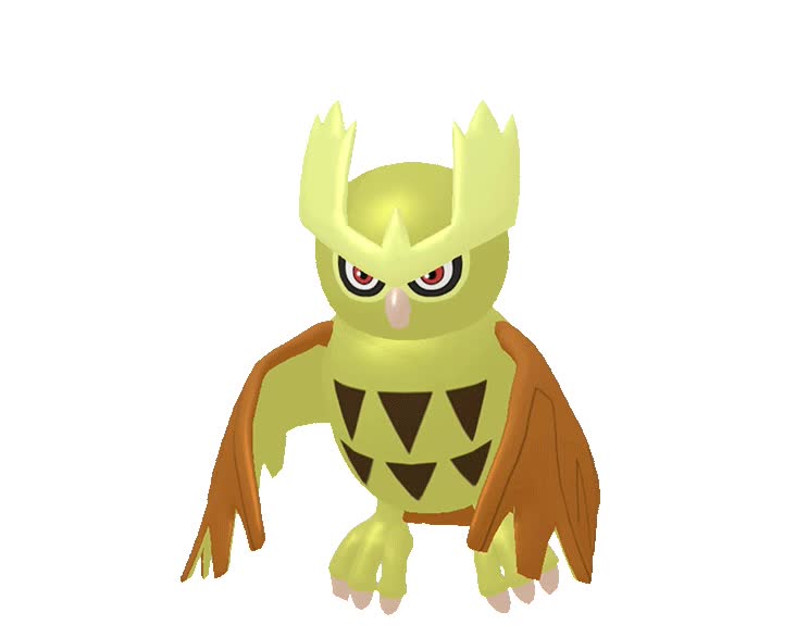 Archivo:Noctowl HOME variocolor.webm - WikiDex, la enciclopedia Pokémon