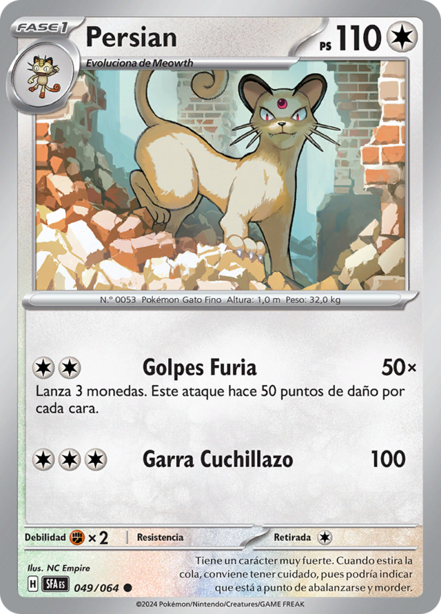 Persian (Fábula Sombría TCG) - WikiDex, la enciclopedia Pokémon