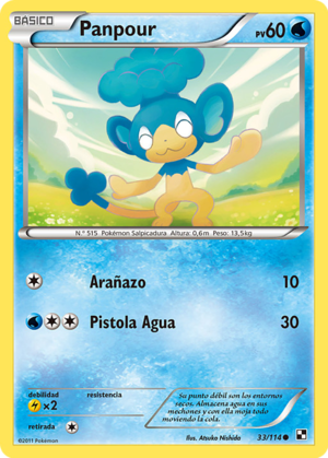 Simipour (Negro y Blanco TCG) - WikiDex, la enciclopedia Pokémon