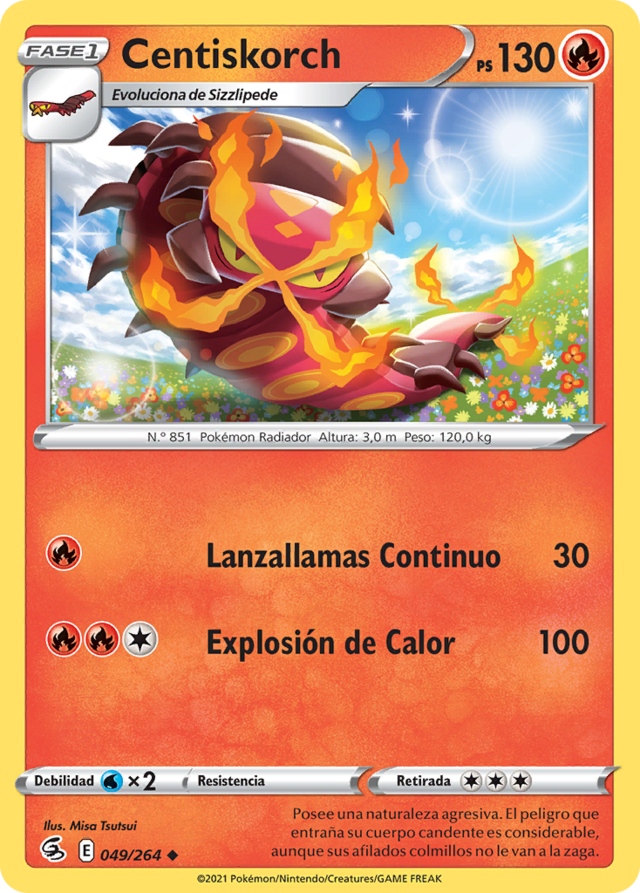 Centiskorch (Golpe Fusión 49 TCG) - WikiDex, la enciclopedia Pokémon