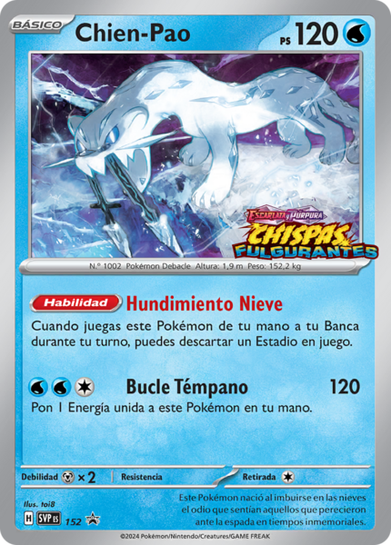Chien-Pao (Chispas Fulgurantes TCG) - WikiDex, la enciclopedia Pokémon